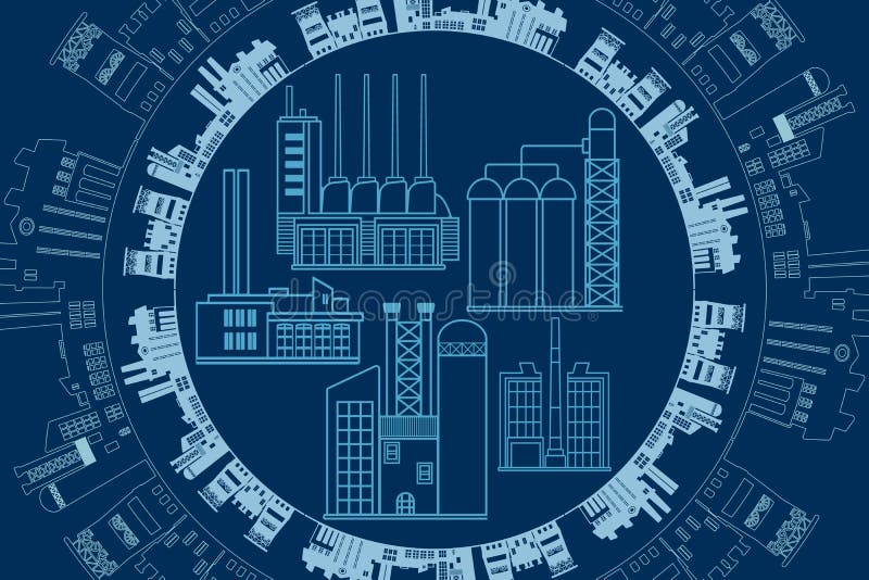 Vector Background Featuring Abstract Industry or Technology Concept ...