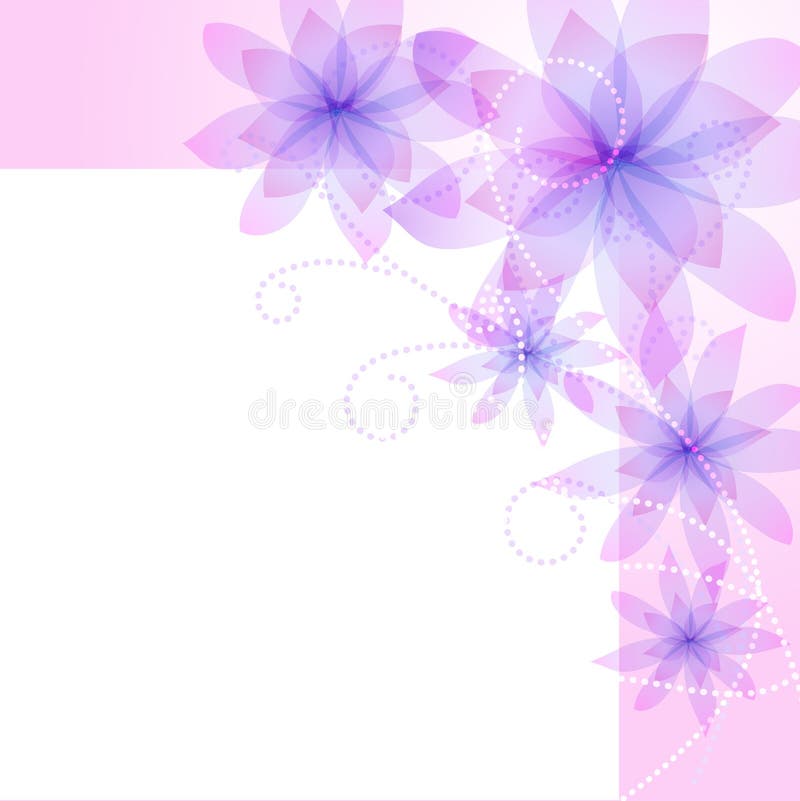 Vector Background with Flower Stock Vector - Illustration of beautiful ...