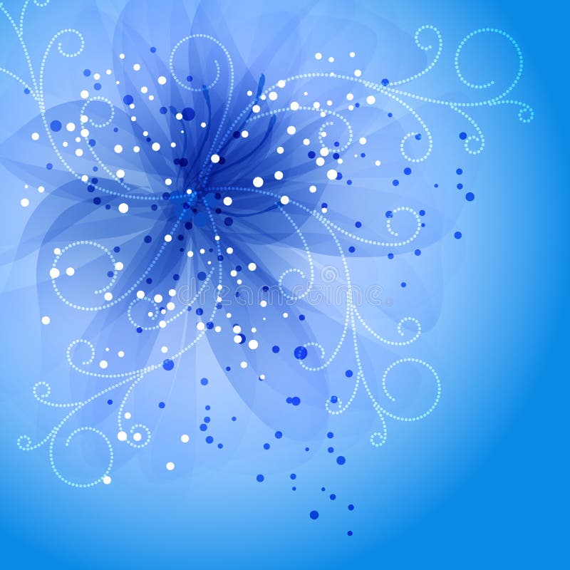 Vector Background with Flowers Stock Illustration - Illustration of ...