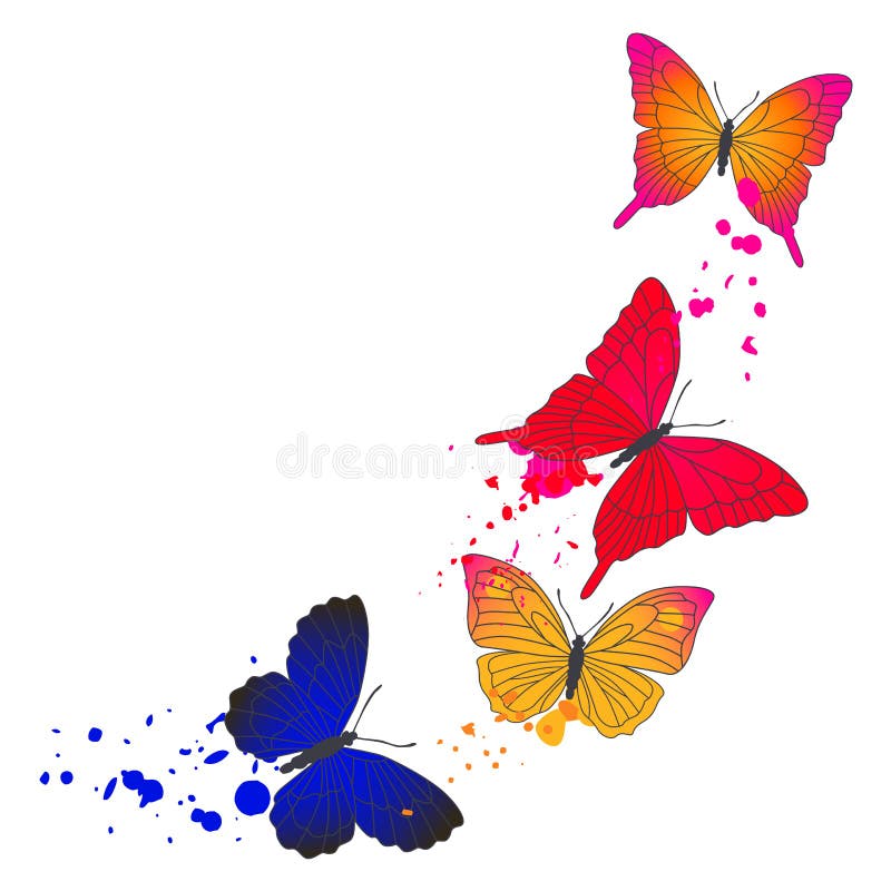 Butterflies 2d Stock Illustrations – 88 Butterflies 2d Stock ...