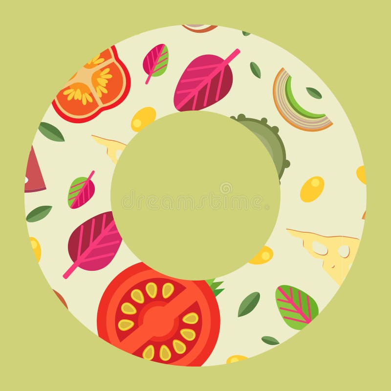 Pizza Toppings stock vector. Illustration of italy, cuisine - 24469182