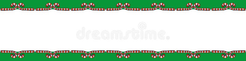 Vector Background, Frame, Border of Outline Candy Canes, Stars ...