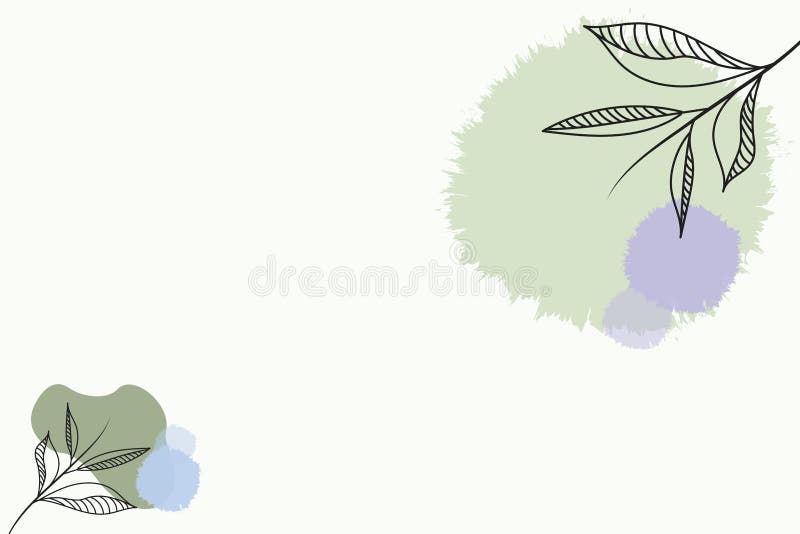 Vector Background and Frame Template with Place for Text in Simple ...