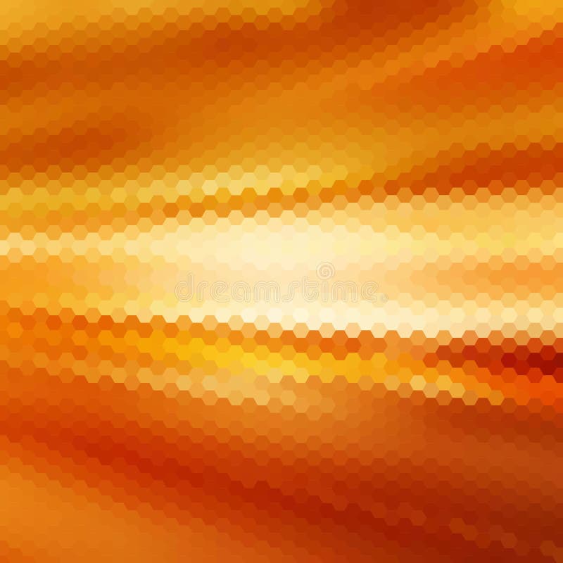 Vector Background. Geometric Pattern. Orange, Yellow, Red Hexagon. Eps ...
