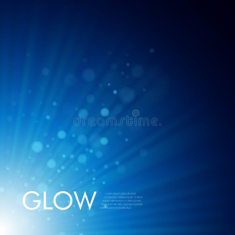 Vector Background with Glowing Rays Stock Vector - Illustration of effect, banner: 51367117