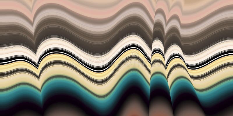 Vector Background with Gradient Color Warped Lines. Dynamic ...