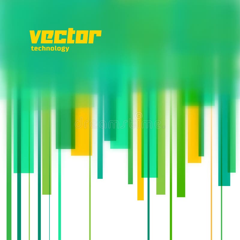 Vector Background with Green Blurred Lines Stock Vector - Illustration ...