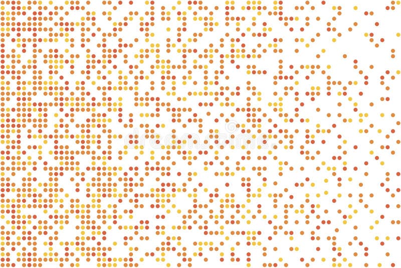 Vector Background of the Halftone Image, Square Particle Flying Effect ...