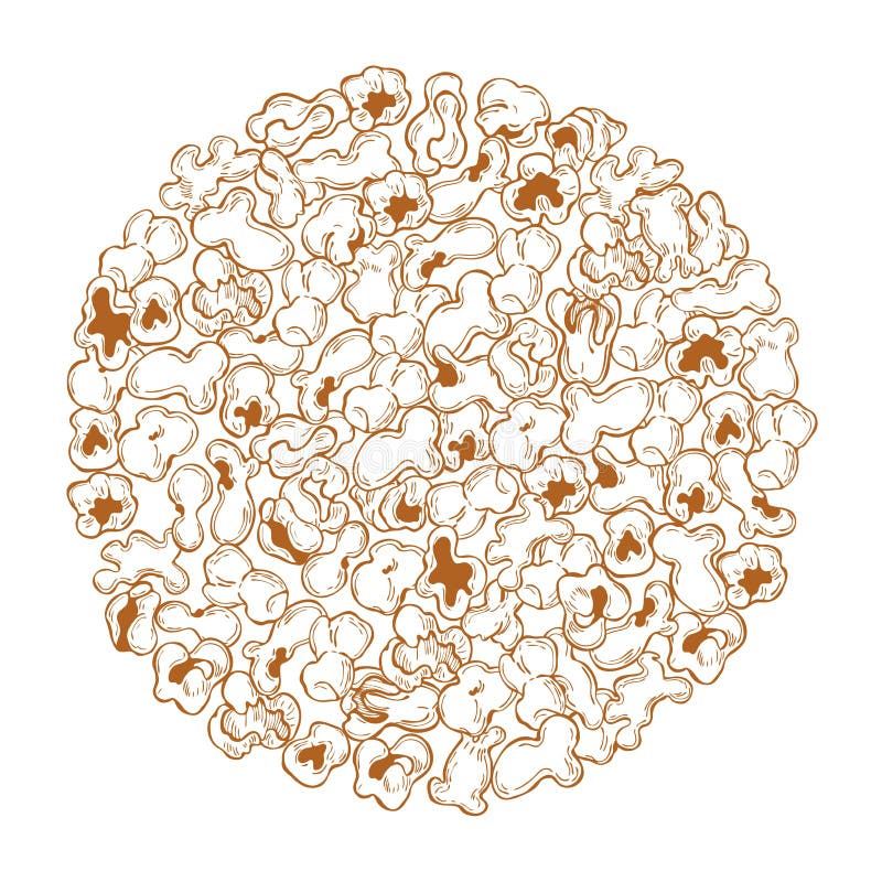 Popcorn Sketch on White Background Stock Vector - Illustration of ... Popcorn Sketch on White Background Stock Vector - Illustration of ...