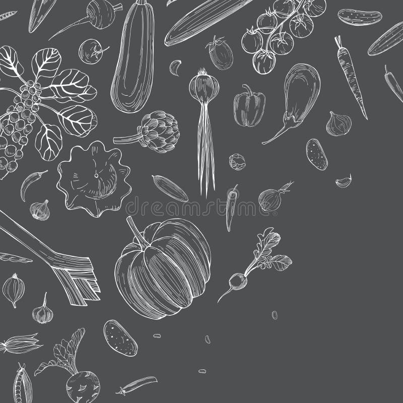 Grey Vegetables Stock Illustrations – 865 Grey Vegetables Stock ...