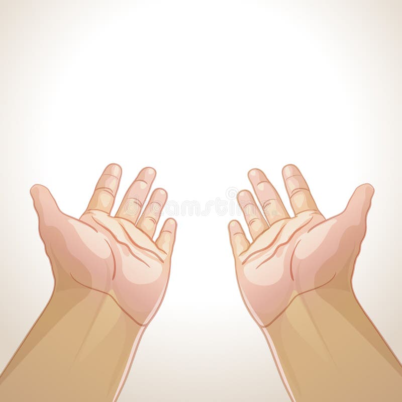 Outstretched Hands Stock Illustrations – 1,677 Outstretched Hands Stock ...