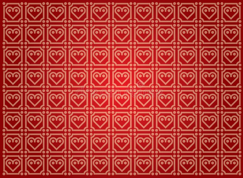 Vector Background with Heart Pattern Stock Vector - Illustration of ...