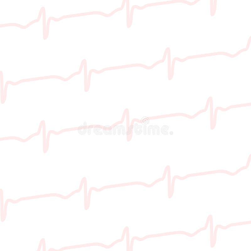 Pattern with Heart Beat for Backgrounds, Vector Stock Illustration ...