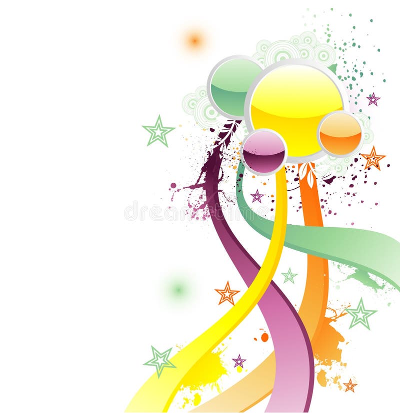 Open book with waves stock illustration. Illustration of decorative ...