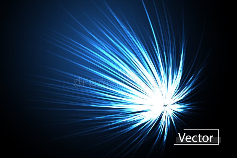 Vector Background Illustration, Abstract Neon Lines. Blast from the ...