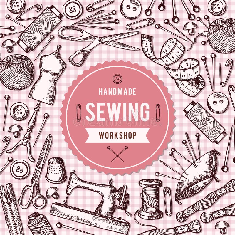 Sewing Handmade Stock Illustrations – 68,643 Sewing Handmade Stock ...