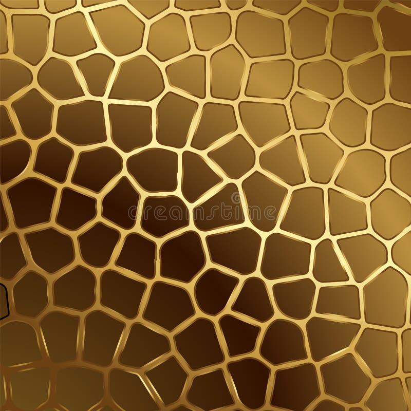 Vector Background Image with Gold Mesh on a Golden Background. Art Deco ...