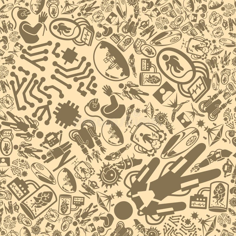 Vector Background of the Invention Icons Stock Vector - Illustration of ...