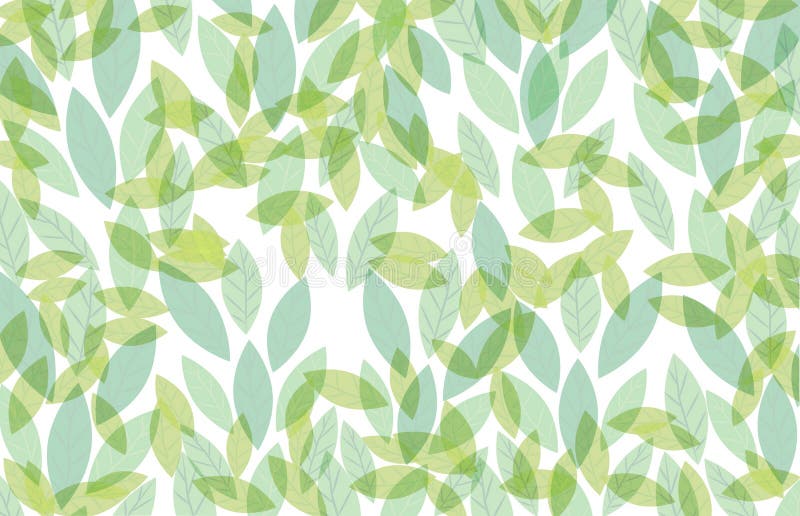 Vector Background of Leaves Stock Vector - Illustration of green ...