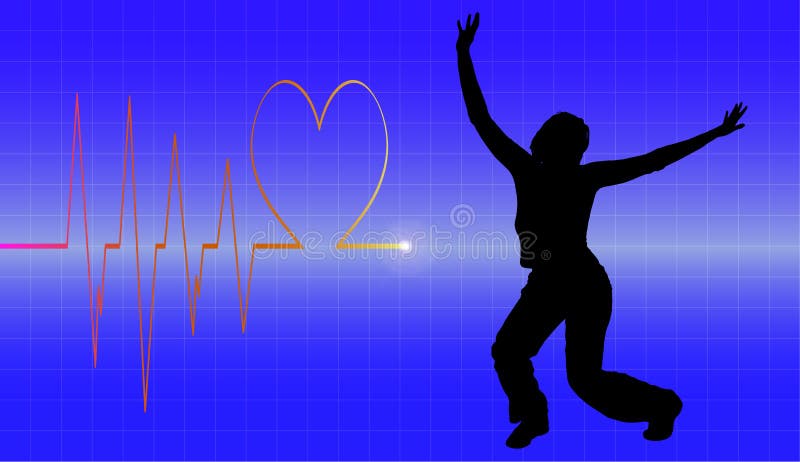 Vector Background with Life Line. Stock Vector - Illustration of ...