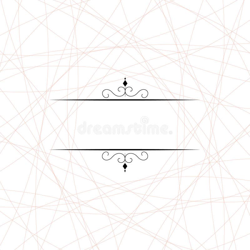 Vector Background with Lines and Decor for Inscriptions Stock ...