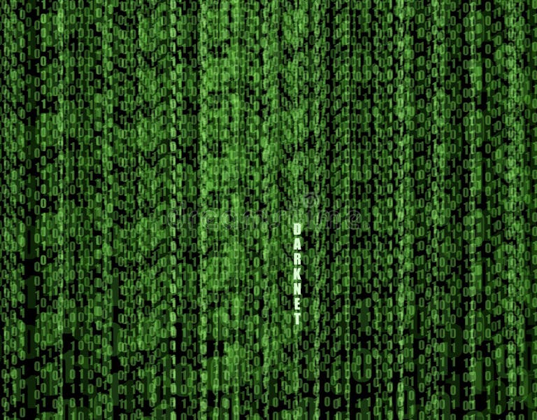 Vector Background: Matrix Data, Binary Code Stream, Darknet Concept. Stock Vector - Illustration ...