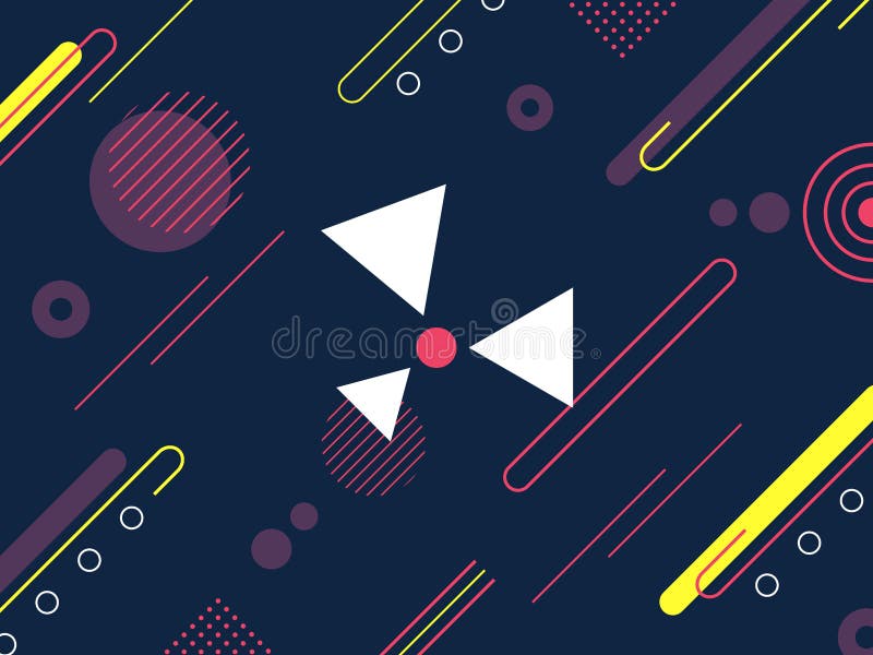 Vector Background, Minimal Geometric and Dynamic Shapes. Simple and ...