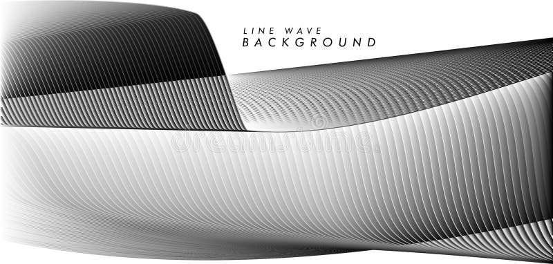 Vector Modern Abstract Line Wave Background in Eps 10 Stock Vector ...