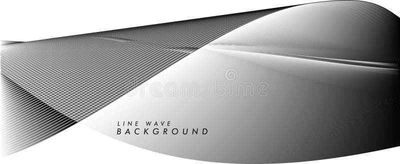 Vector Modern Abstract Line Wave Background in Eps 10 Stock Vector ...
