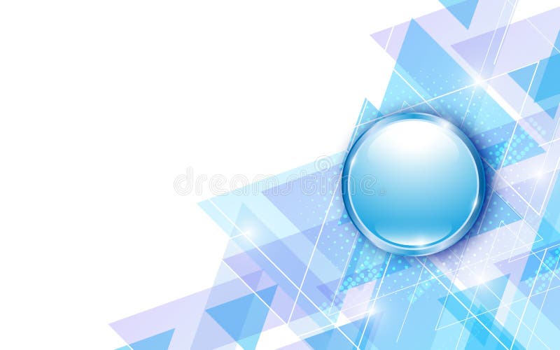 Vector Background Modern Blue Tech Innovation Concept and Metallic ...