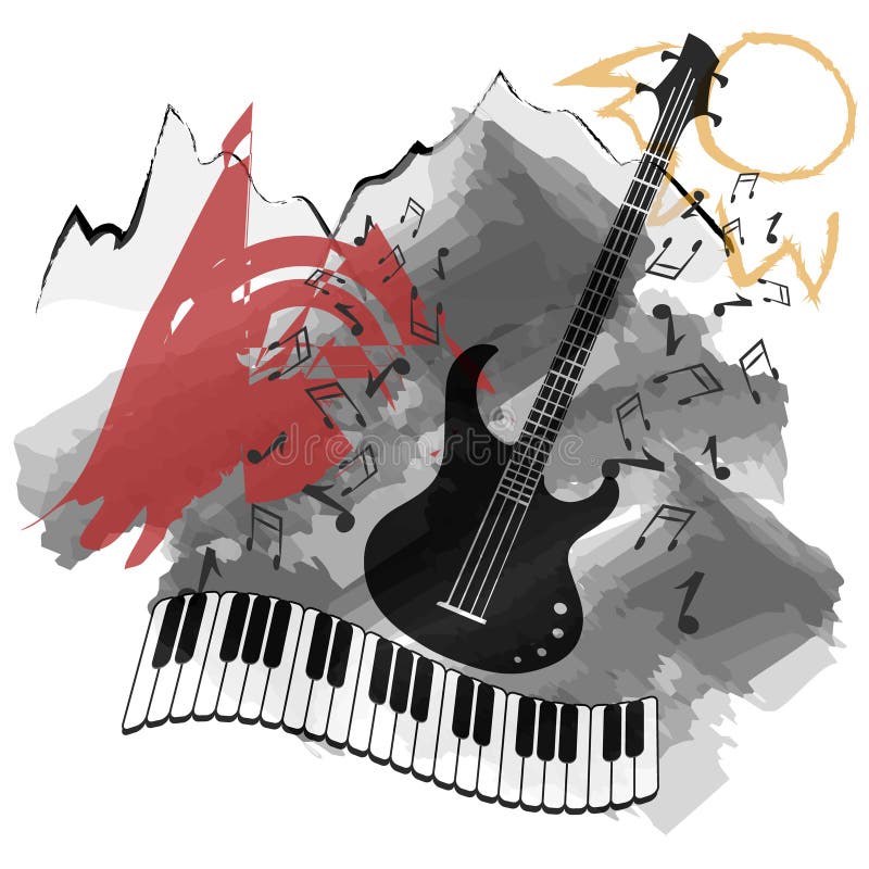 Music Notes Landscape Stock Illustrations – 217 Music Notes Landscape ...