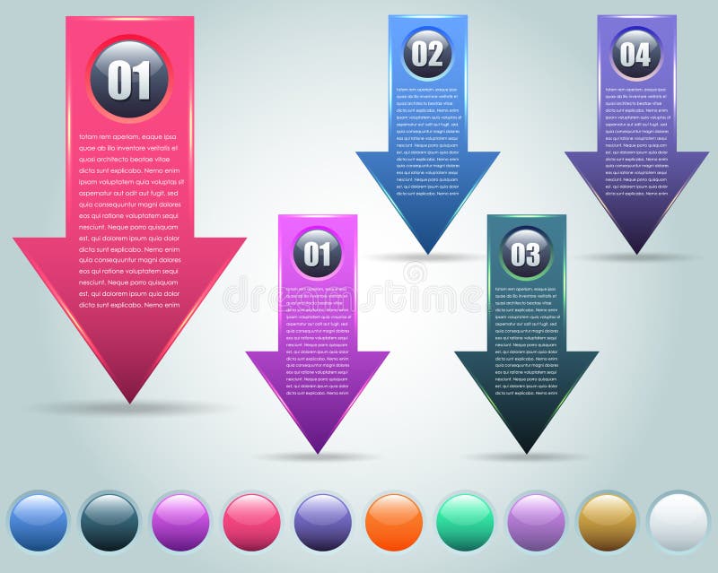 Vector Background Number Options Banner & Card Stock Vector ...