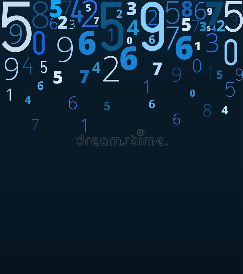 Vector Background from Numbers Stock Vector - Illustration of math ...