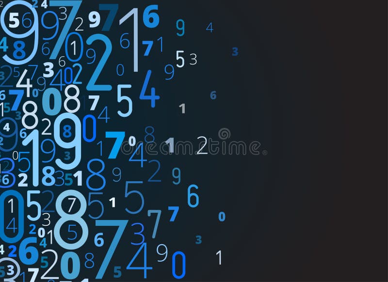 Abstract Math Number Background. Vector Illustration Stock Vector ...