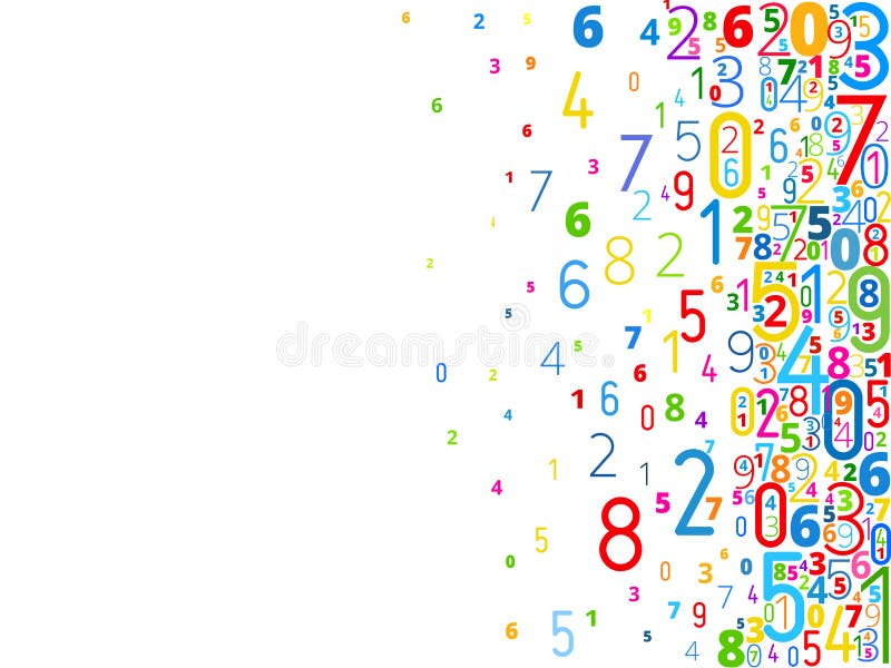 Abstract Background with Numbers. Vector Stock Vector - Illustration of ...