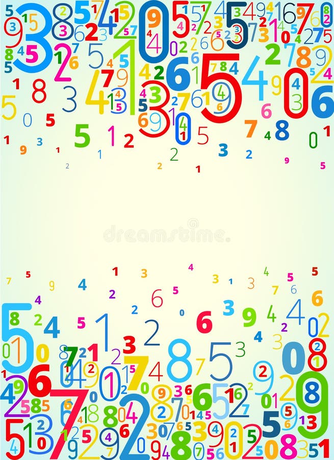 Vector Background from Numbers Stock Vector - Illustration of abstract ...