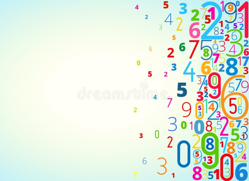 Numbers background stock illustration. Illustration of design - 6679417