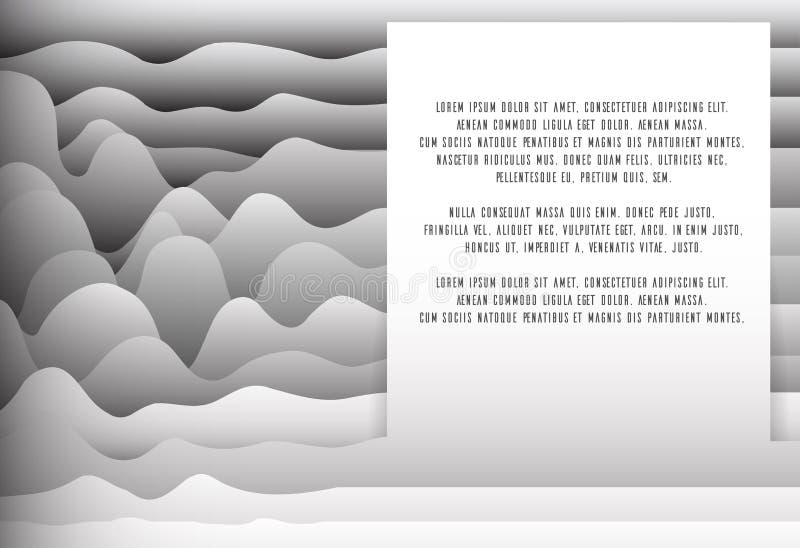 Vector Background with Paper Waves and Place a Text Stock Vector ...