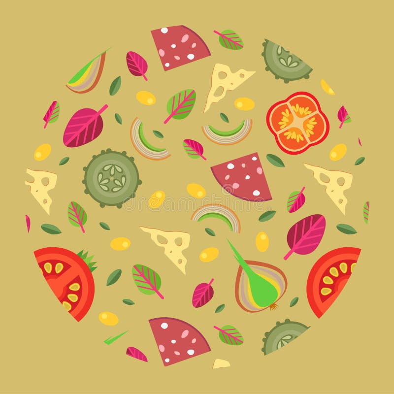 Pizza Toppings Stock Illustrations – 30,370 Pizza Toppings Stock ...