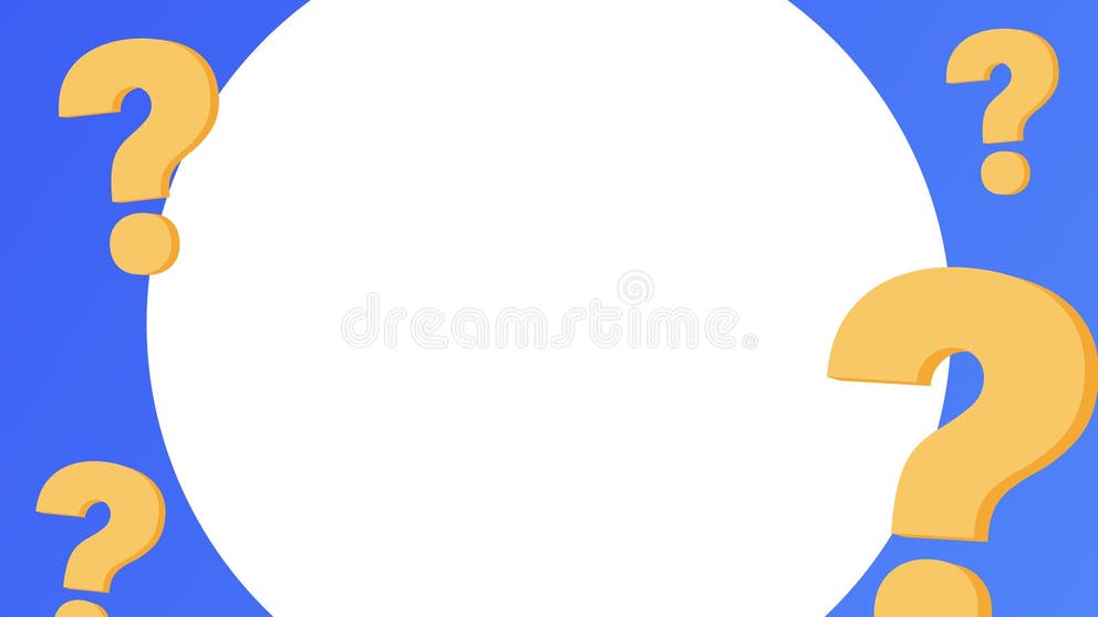 Vector Background with Question Mark Frame Stock Vector - Illustration ...
