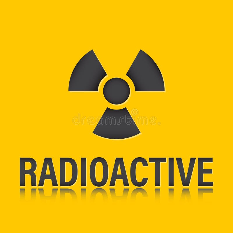 Vector Background with Radioactivity Warning Symbol. Stock Vector ...