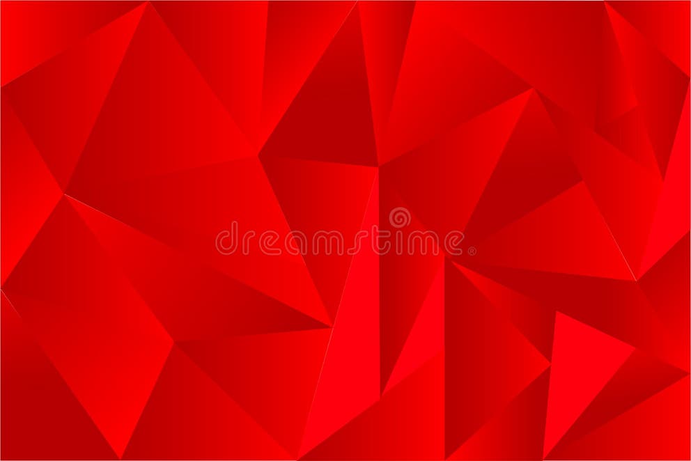 Vector Background, Red Gradual Triangle Stock Vector - Illustration of ...