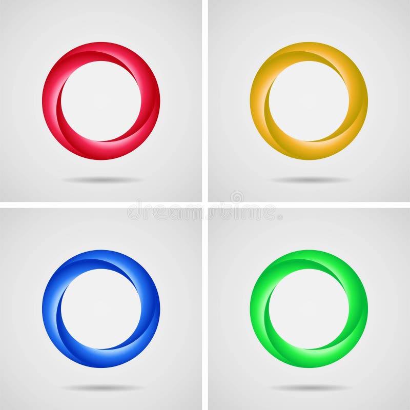 Vector Background of Round Wheel Spiral Circles Stock Vector ...