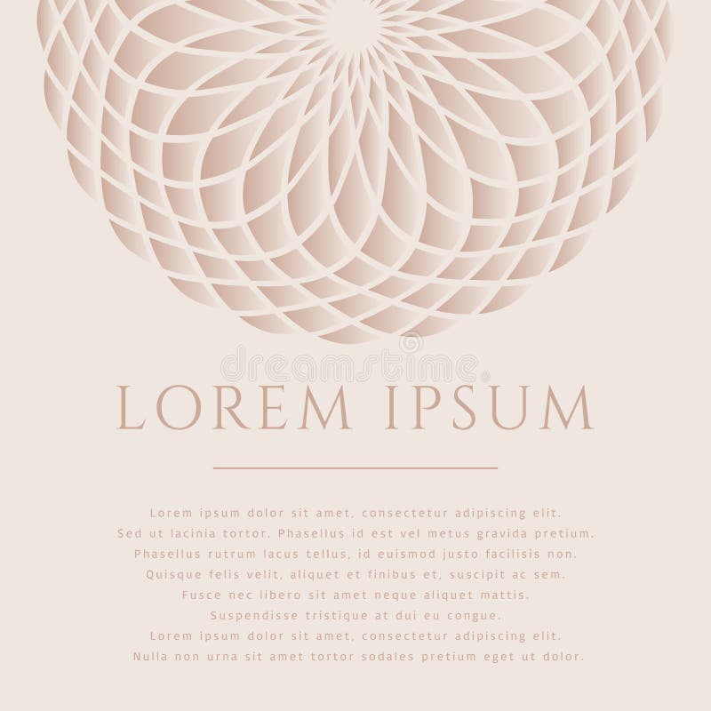 Vector Background with Sacred Flower. Stock Vector - Illustration of ...