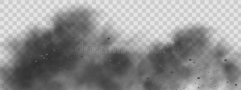 Vector Background of a Sand Explosion with Dirt and Cloud Smoke. Brown ...