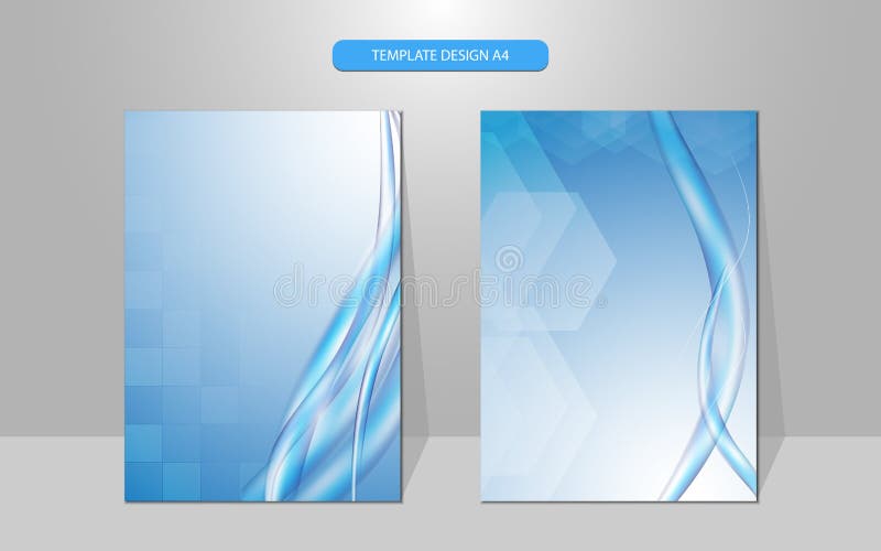 Abstract Blue Water Background, Design Template Stock Vector ...