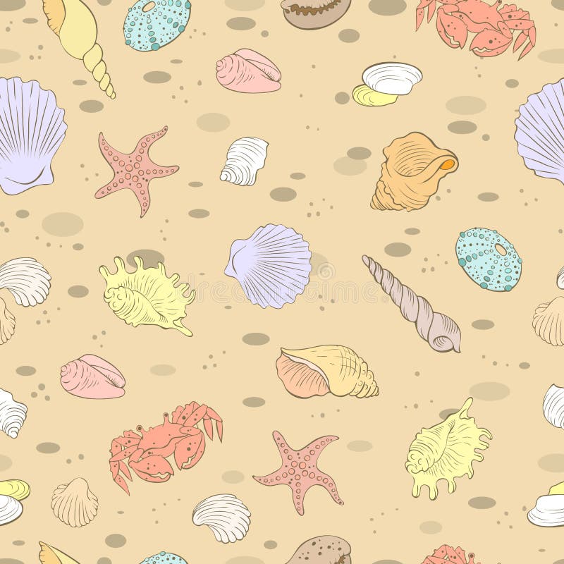 Set of sea shells stock vector. Illustration of climate - 30764662