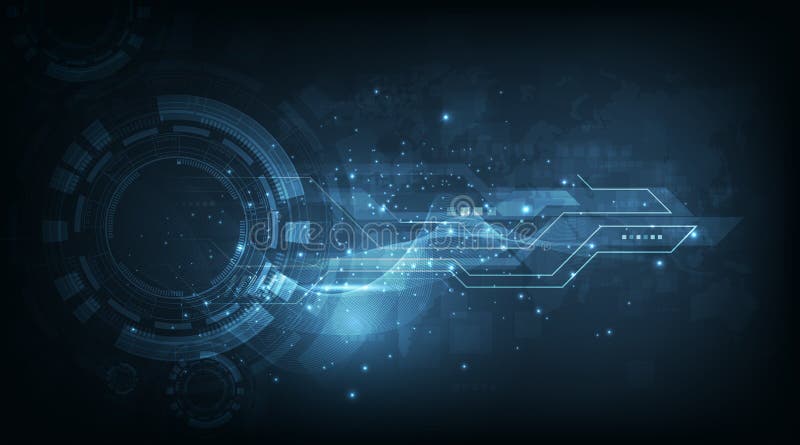 Vector Background Shows the Innovation of High Speed Technology. Stock ...