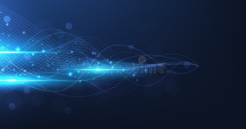 Vector Background Shows the Innovation of High Speed Technology Stock ...