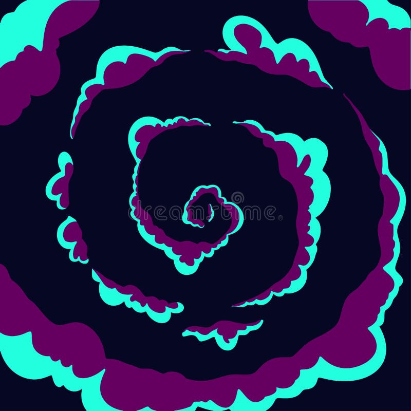 Vector Background of Smoke, Explosion for Comics. Cloud in Cartoon ...